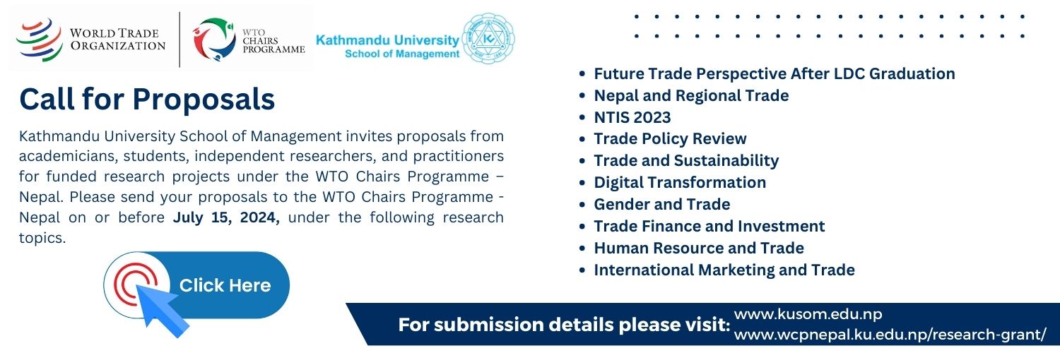 Research Grant 2024 - WTO chairs Programme Nepal